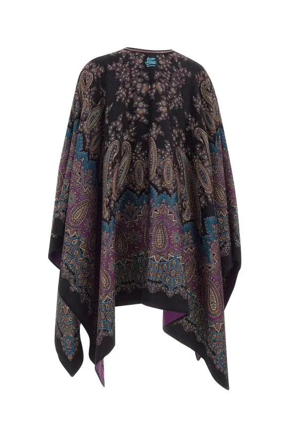 Etro Paisley Printed Cape