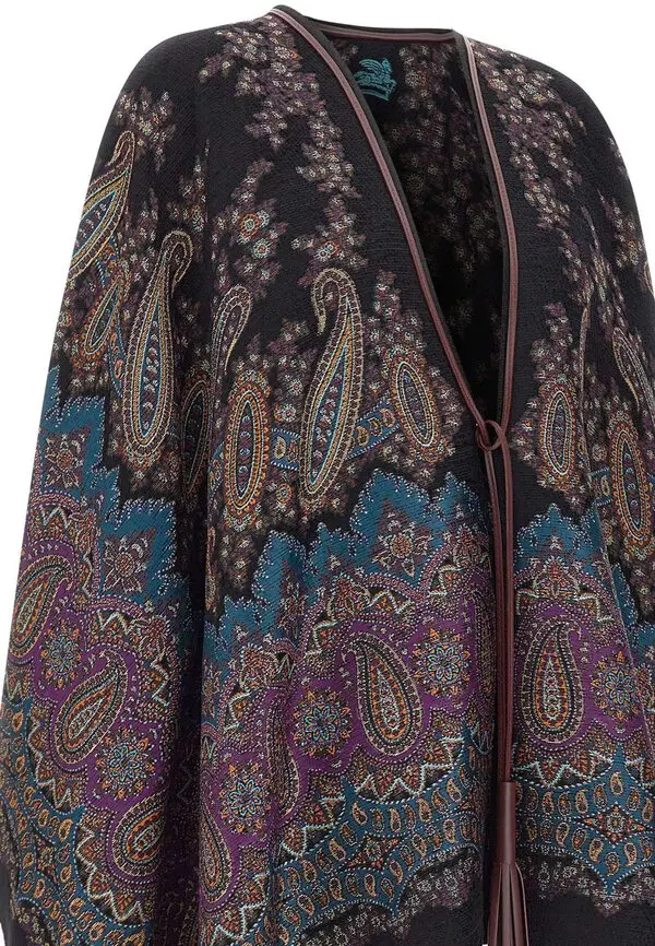 Etro Paisley Printed Cape