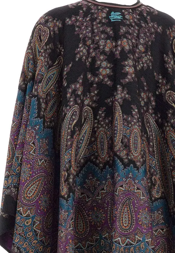 Etro Paisley Printed Cape