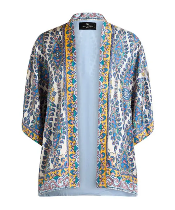 Etro Printed Twill Kesa Robe