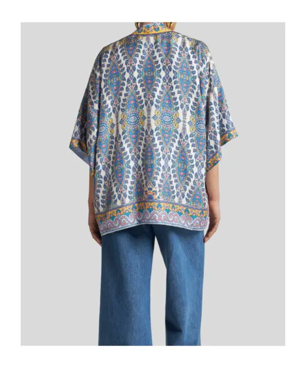 Etro Printed Twill Kesa Robe