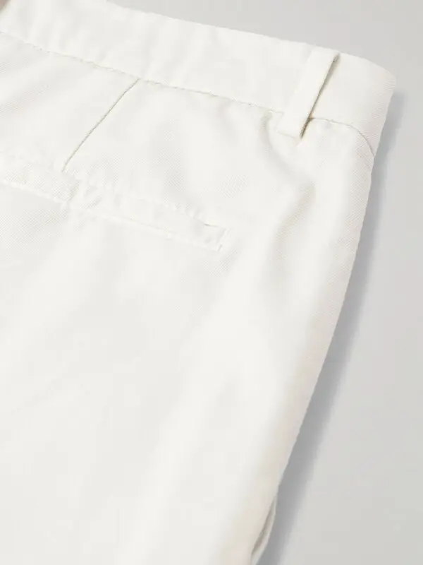 Brunello Cucinelli Pleated Cotton Trousers