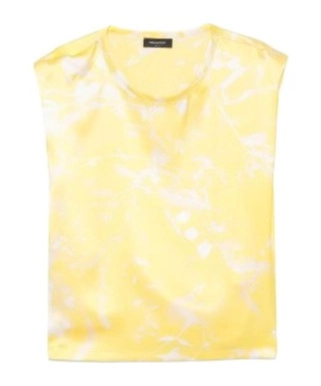 Fabiana Filippi Graphic Print Sleeveless Satin Top - No