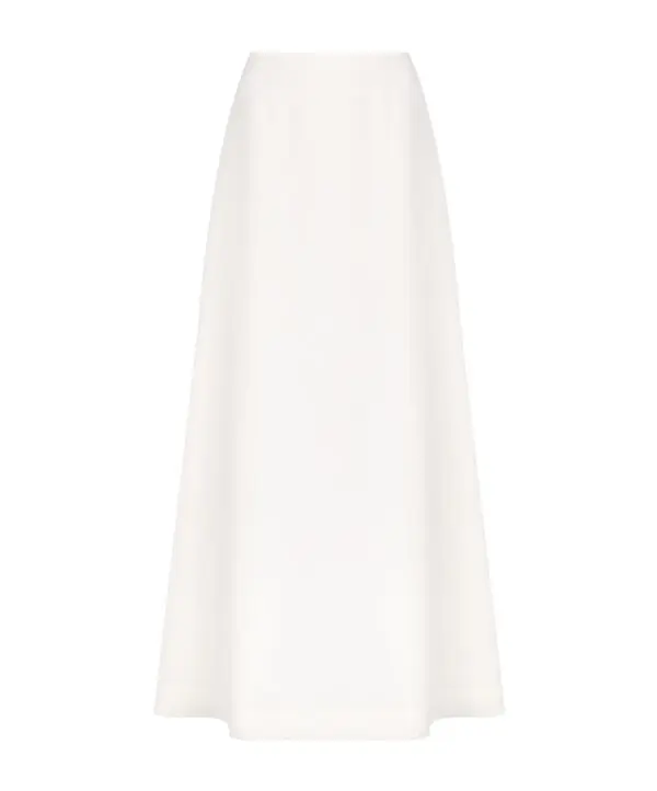 Dior Long Flared Skirt - Off-white