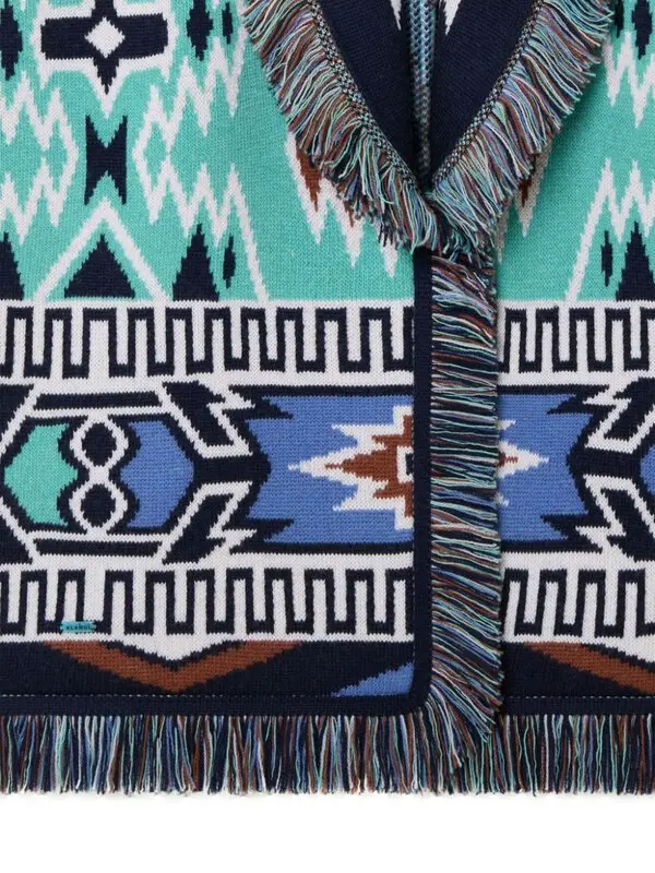 Alanui Fringe Detailed Belted Cardigan