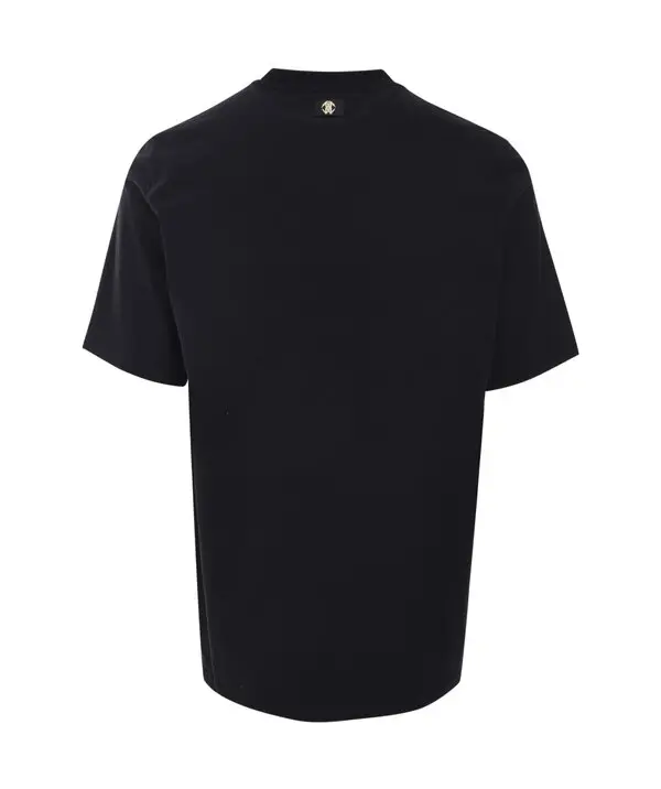 Roberto Cavalli Distressed-effect Rose-print T-shirt
