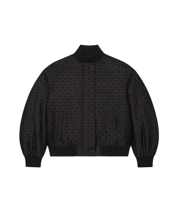 Givenchy Oversized 2-in-1 Bomber In Monogram 72 Jacquard