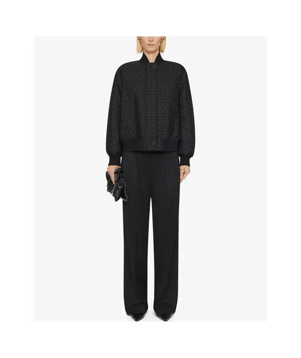 Givenchy Oversized 2-in-1 Bomber In Monogram 72 Jacquard