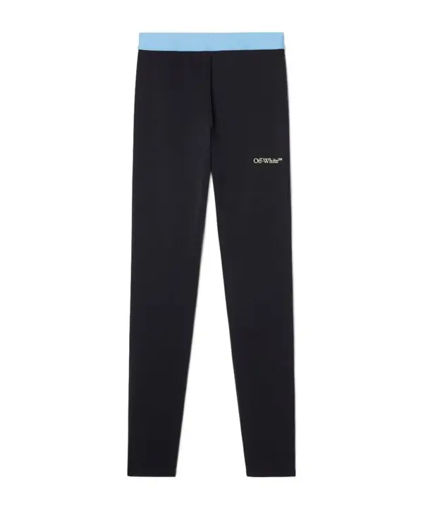 Off-White Logo Detailed Elasticated Waistband Leggings