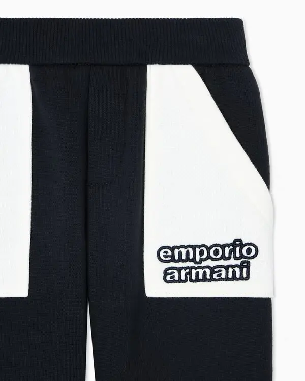Emporio Armani Logo Embroidered Trousers