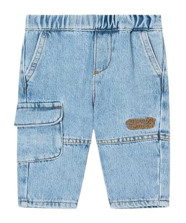 Emporio Armani Logo-embroidered Cargo Trousers