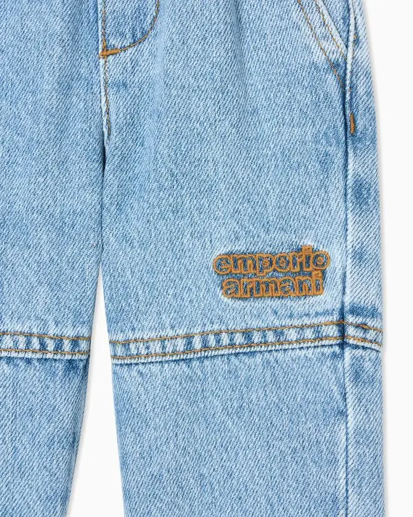 Emporio Armani Logo-embroidered Cargo Trousers