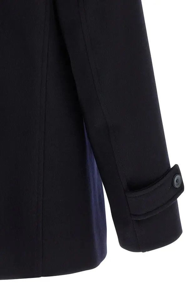 Herno Long-sleeved Jacket With High Collar And Removable Lining