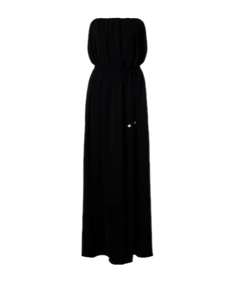 Max Mara Elegante Sax Strapless Gown