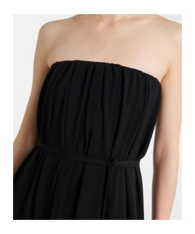 Max Mara Elegante Sax Strapless Gown