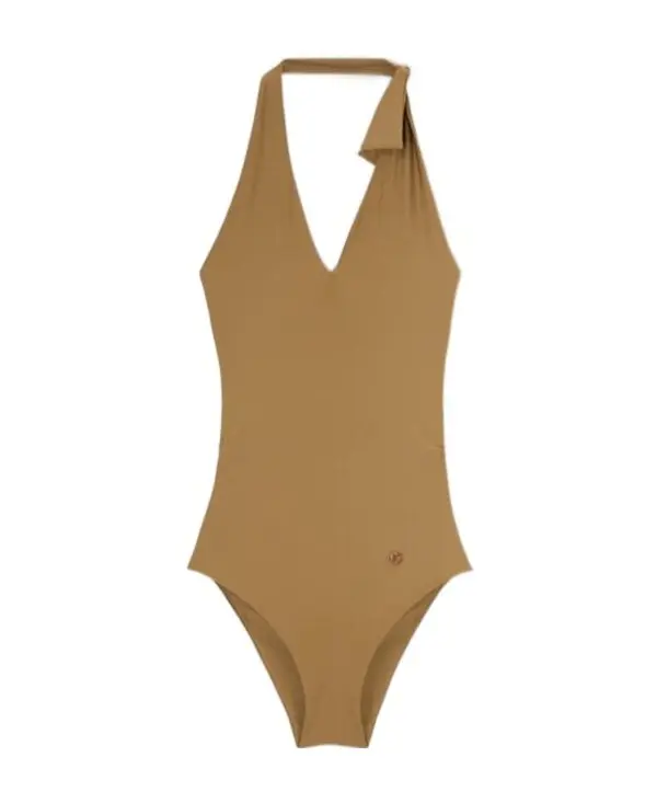 Loro Piana Knot And Bow One-piece Swimsuit - Summer Khaki