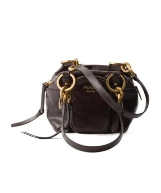 Prada Dangle Leather Top-handle Mini-bag