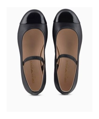 Emporio Armani Round Head Ballet Shoes