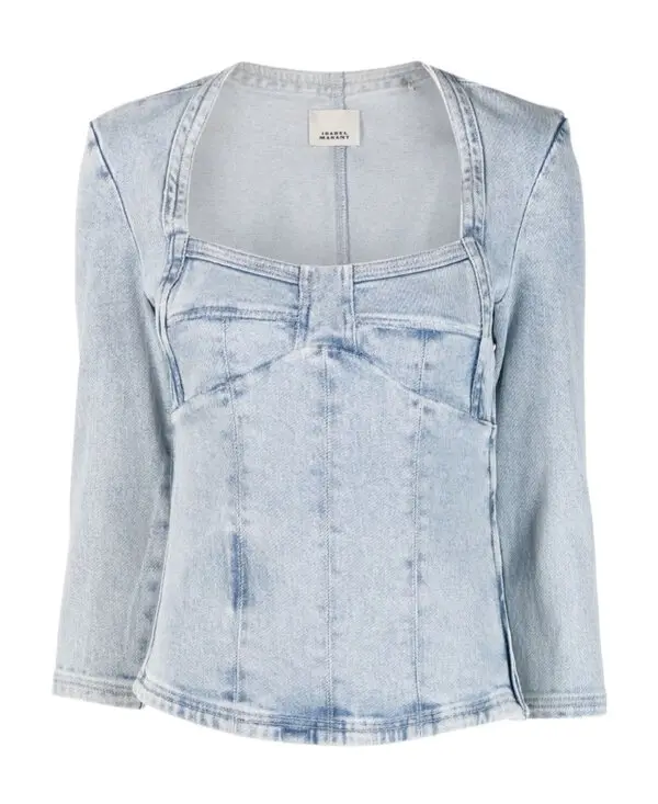 Isabel Marant Étoile Vanio Cotton Corset Style Blouse