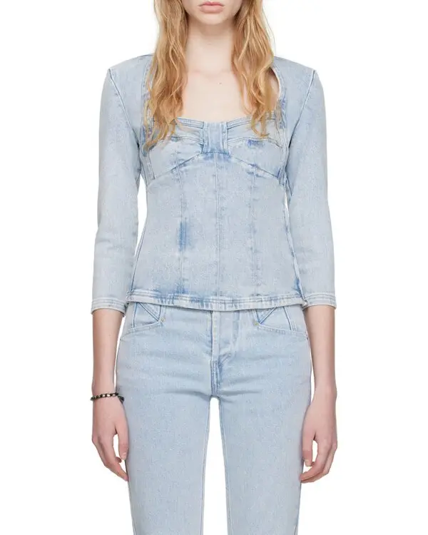 Isabel Marant Étoile Vanio Cotton Corset Style Blouse