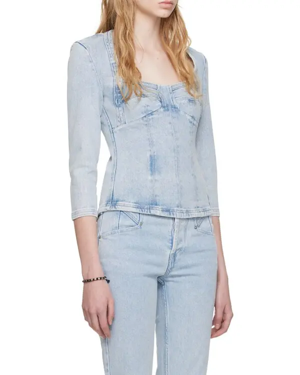 Isabel Marant Étoile Vanio Cotton Corset Style Blouse