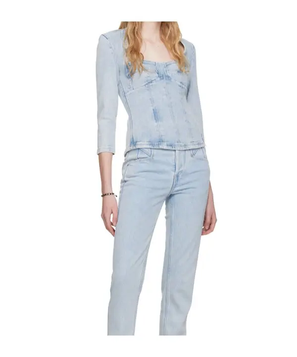 Isabel Marant Étoile Vanio Cotton Corset Style Blouse