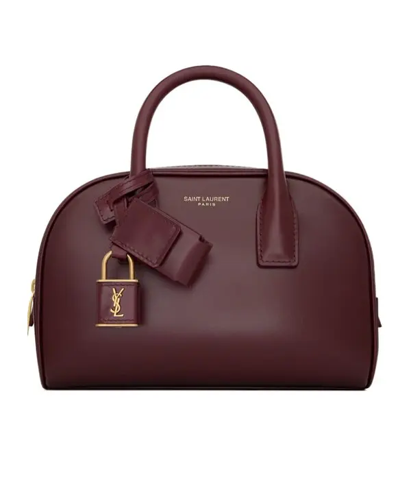 Saint Laurent Sac De Jour Boston Mini Shoulder Bag - Cabernet Red