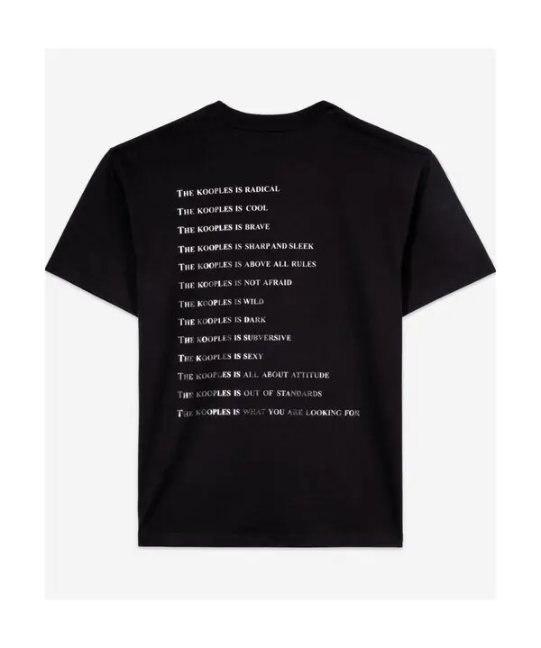 The Kooples Short-sleeved T-shirt With Rhinestone Embellishment