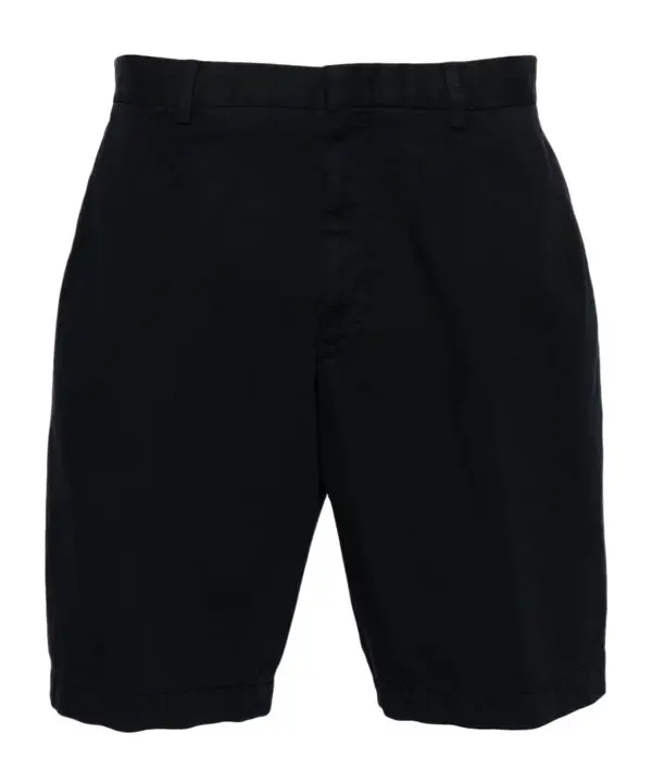 Zegna Pressed Crease Straight-leg Tailored Shorts