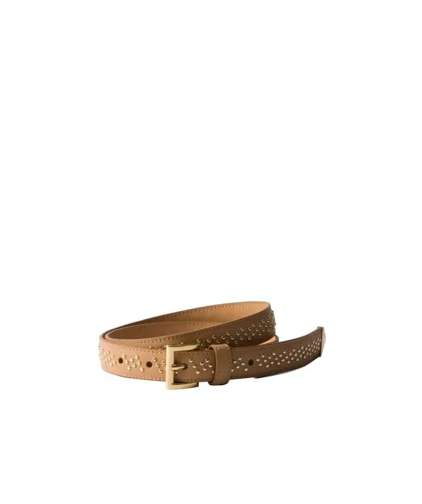 Prada Leather Belt With Studs