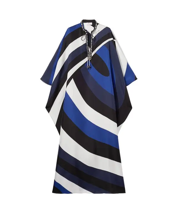 Emilio Pucci Iride-print Kaftann - Black