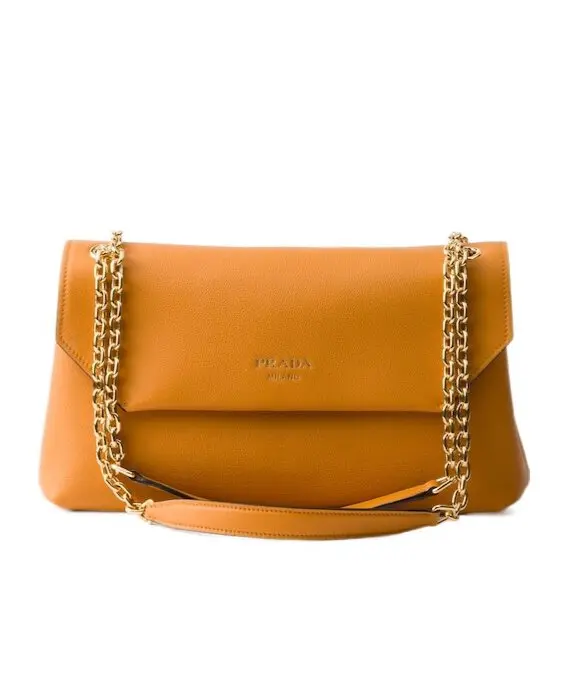 Prada Doux Medium Leather Shoulder Bag