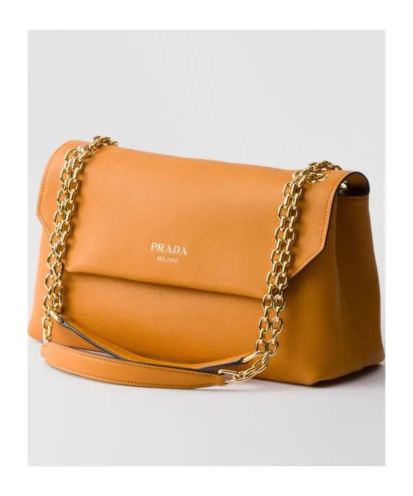 Prada Doux Medium Leather Shoulder Bag