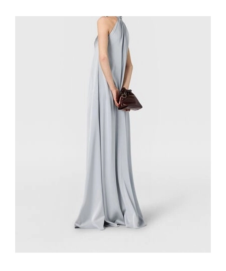 Stella McCartney Ball-chain Halterneck Satin Maxi Dress