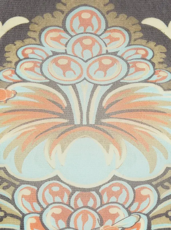 Etro Meshed Long-sleeved Printed Top