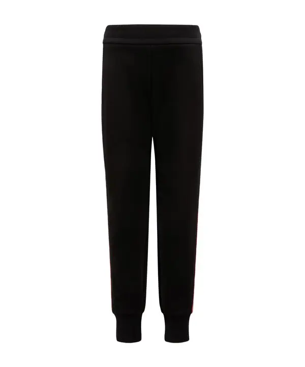 Moncler Tricolor-trimmed Cotton Sweatpants