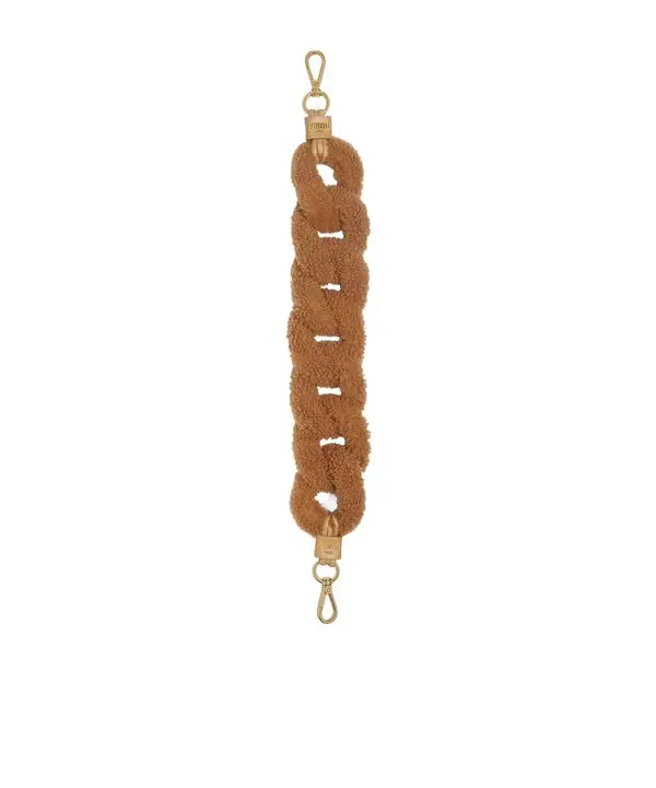 Fendi Beige Sheepskin Shoulder Strap