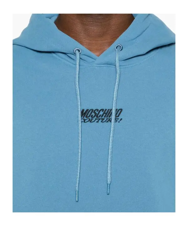 Moschino Embroidered Cotton Hoodie
