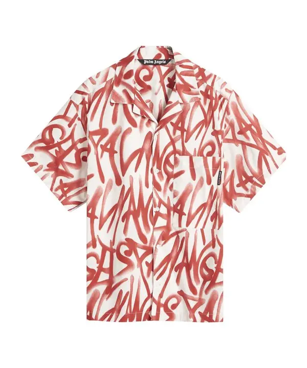 Palm Angels Graffiti-detailed Short-sleeved T-shirt