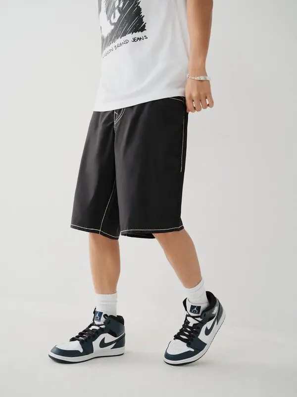 True Religion Wide-leg Beach Shorts