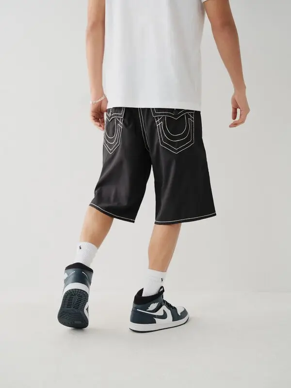 True Religion Wide-leg Beach Shorts