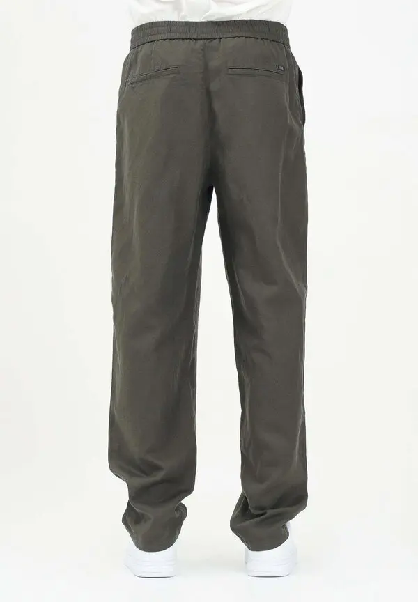 Armani Exchange Elastic Waist Casual Pants