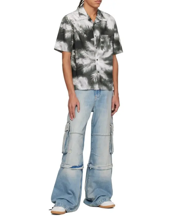 Palm Angels Blueprint Palms Short-sleeved Shirt