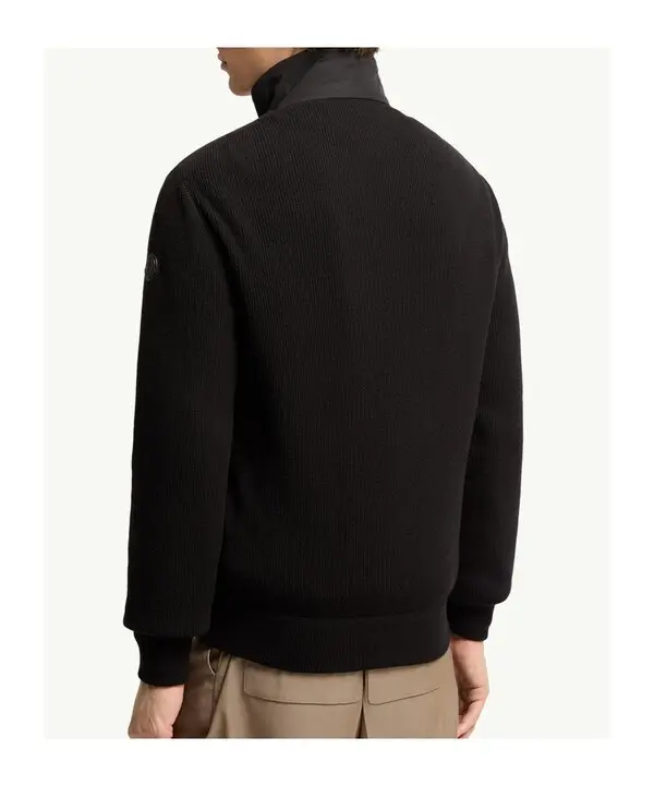 Moncler Wool Cashmere Padded Zip-up Cardigan