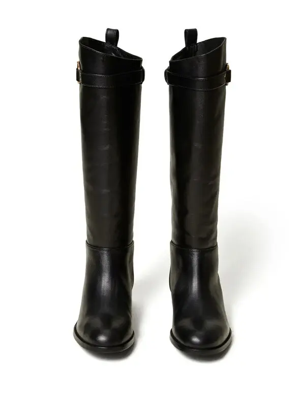 TWINSET Oval T Leather Boots