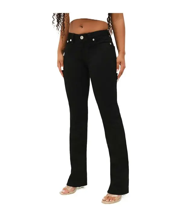True Religion Billie Mid Rise Straight Jean