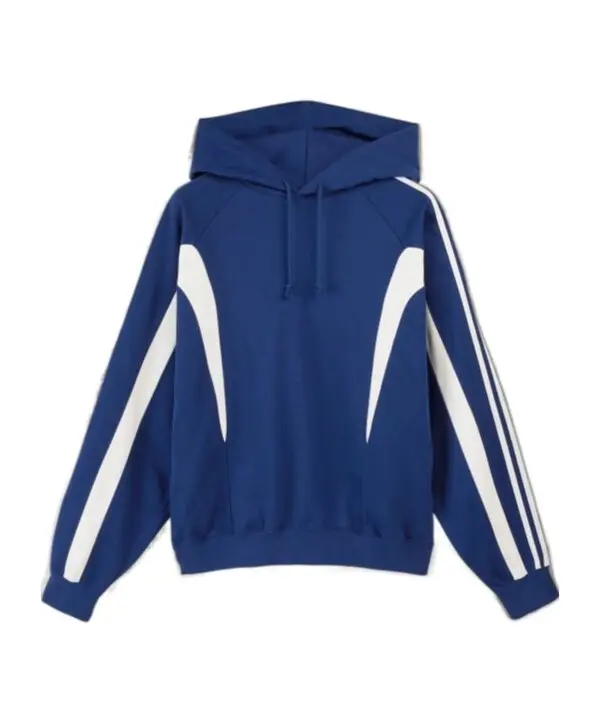 Y3 Hooded Colour-block Sweatshirt - Dark Blue