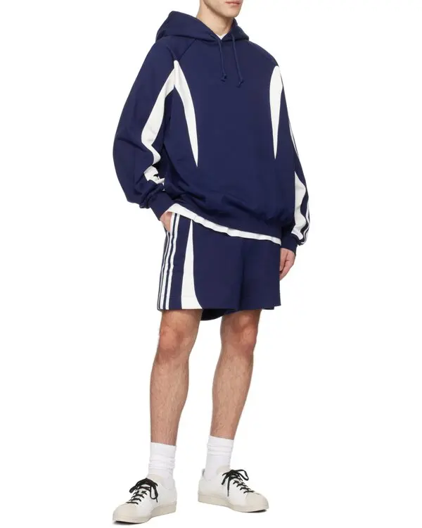 Y3 Hooded Colour-block Sweatshirt