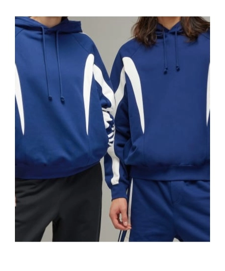 Y3 Hooded Colour-block Sweatshirt