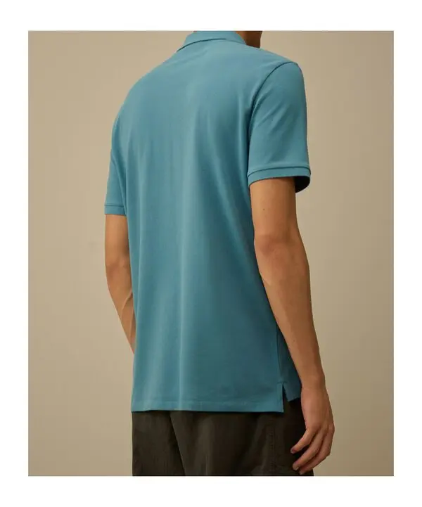 C.P. COMPANY Small-logo Polo Shirt - Blue